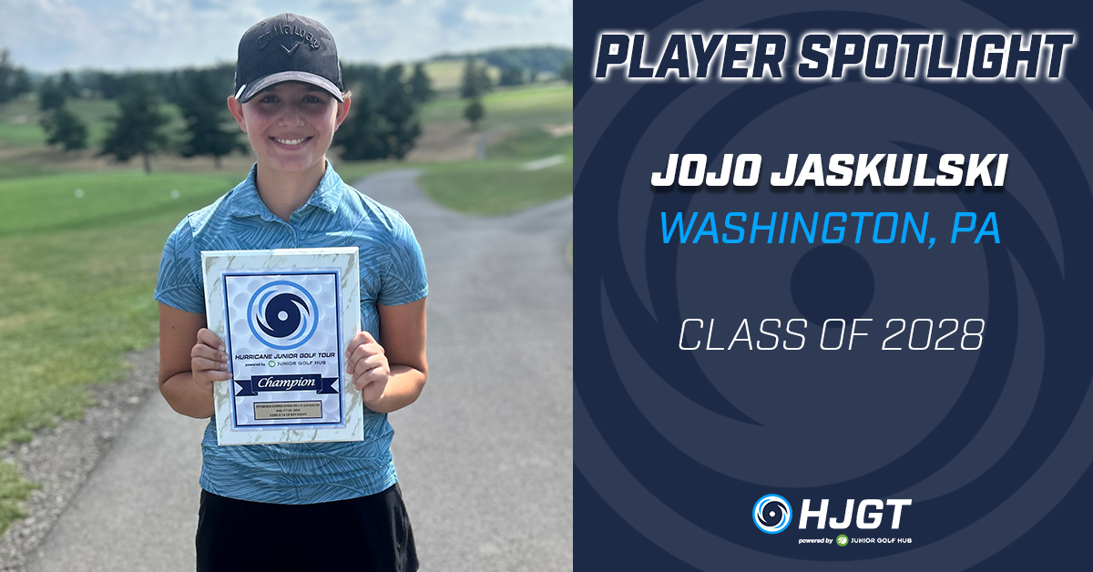 Player Spotlight: Jojo Jaskulski gets the photo finish - Hurricane Junior Golf Tour (HJGT)